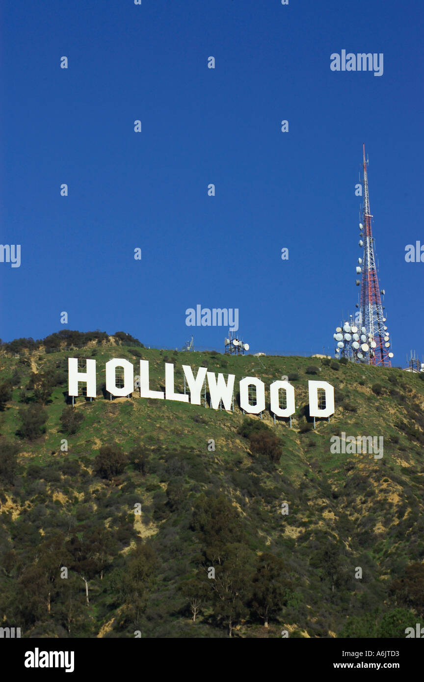 Hollywood sign CA Stock Photo - Alamy