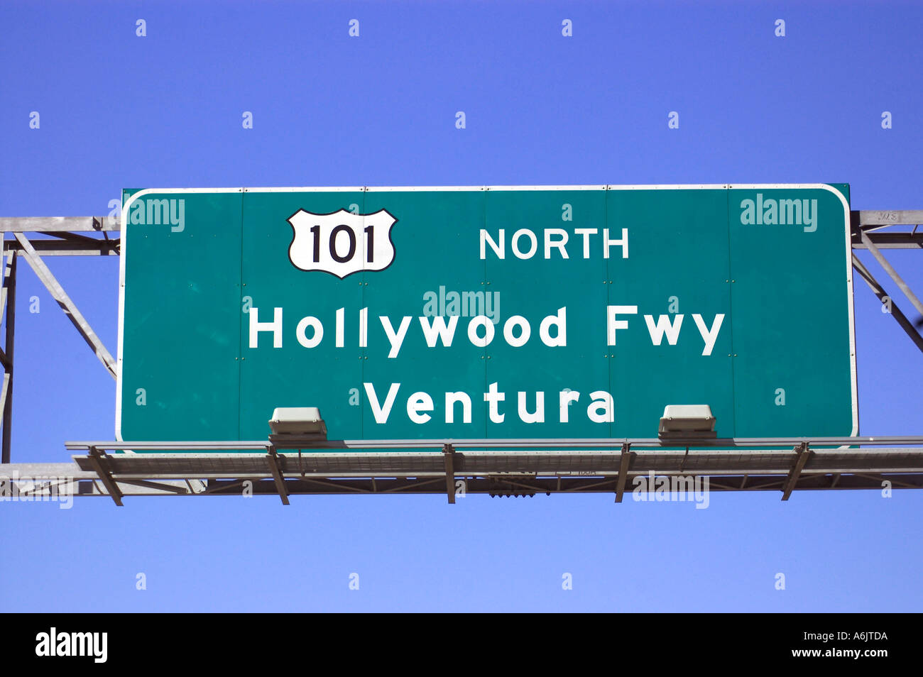 Hollywood freeway sign CA Stock Photo - Alamy