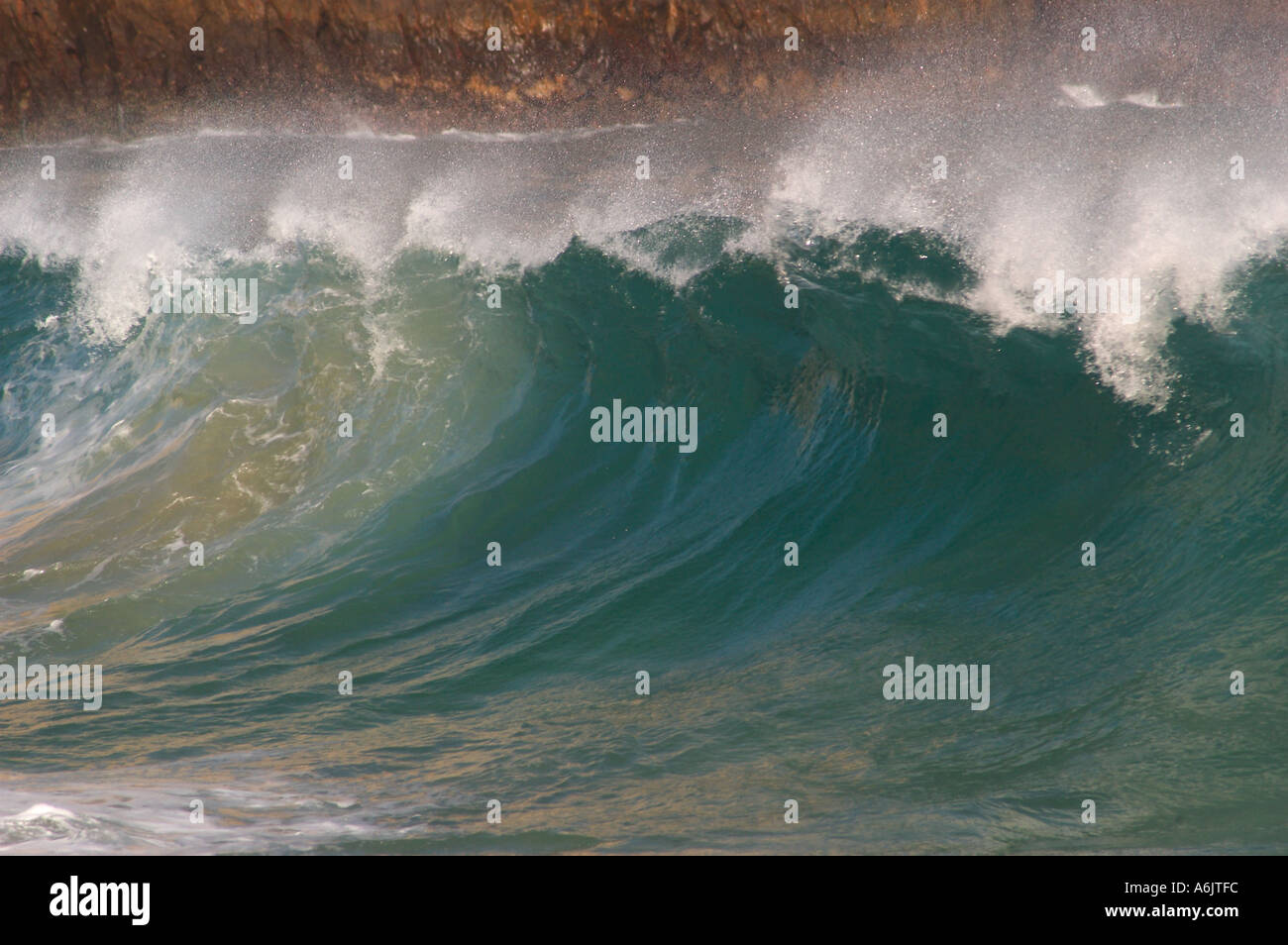 powerful breaking ocean wave Stock Photo - Alamy