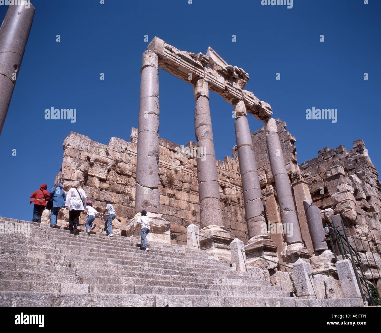 Temple Of Jupiter Entrance, The Propylaea, Baalbeck, Bekaa Valley ...