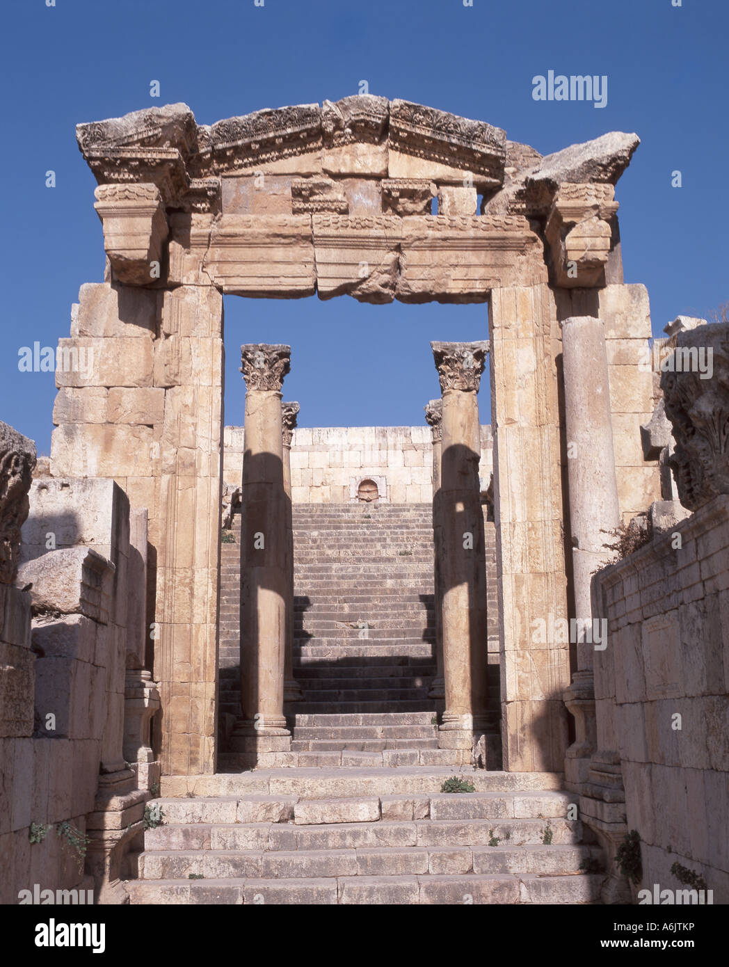 The Cathedral, ancient city of Jerash, Irbid, Maan, Kingdom of Jordan ...