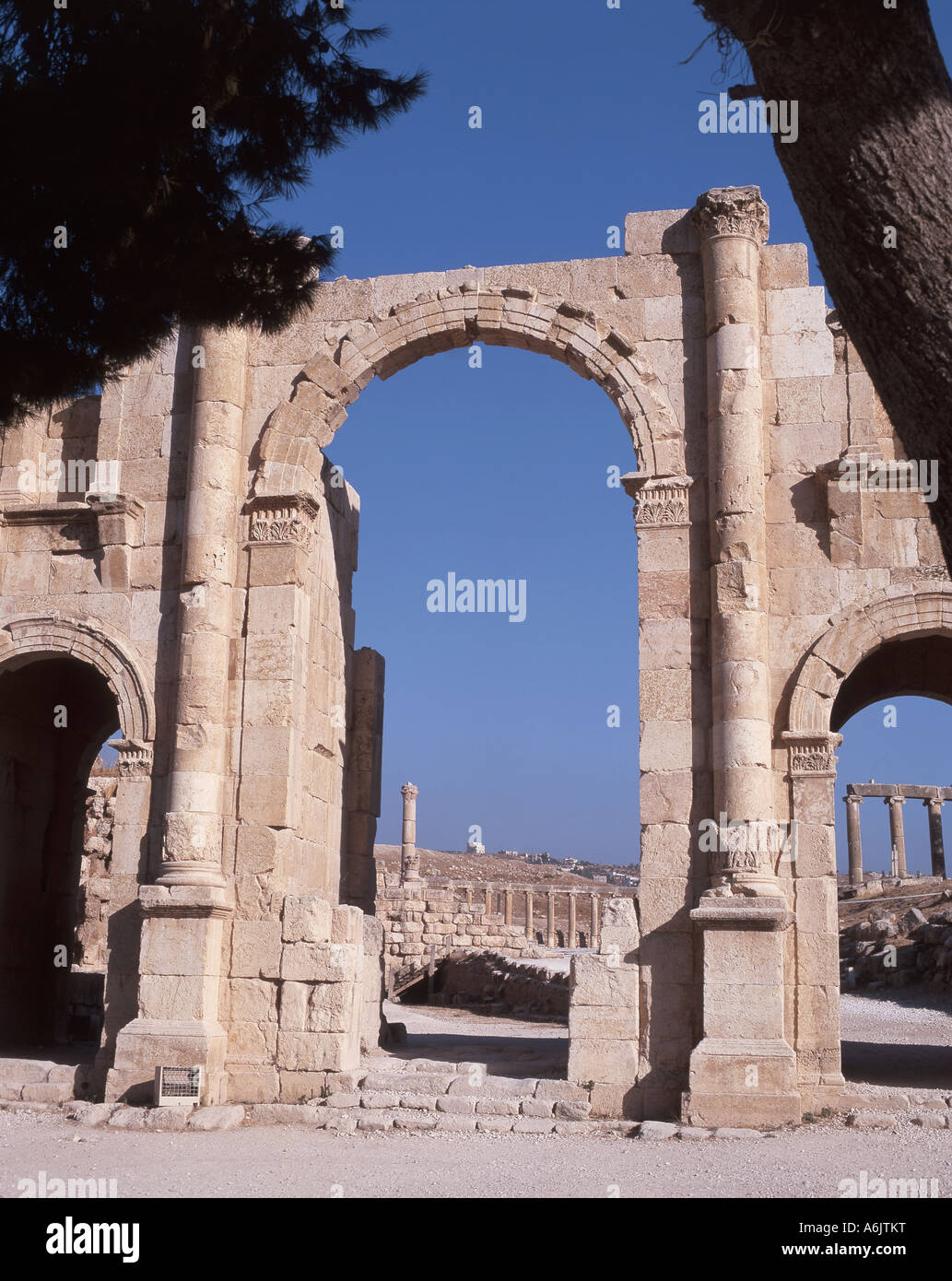Jerash south gate hi-res stock photography and images - Alamy