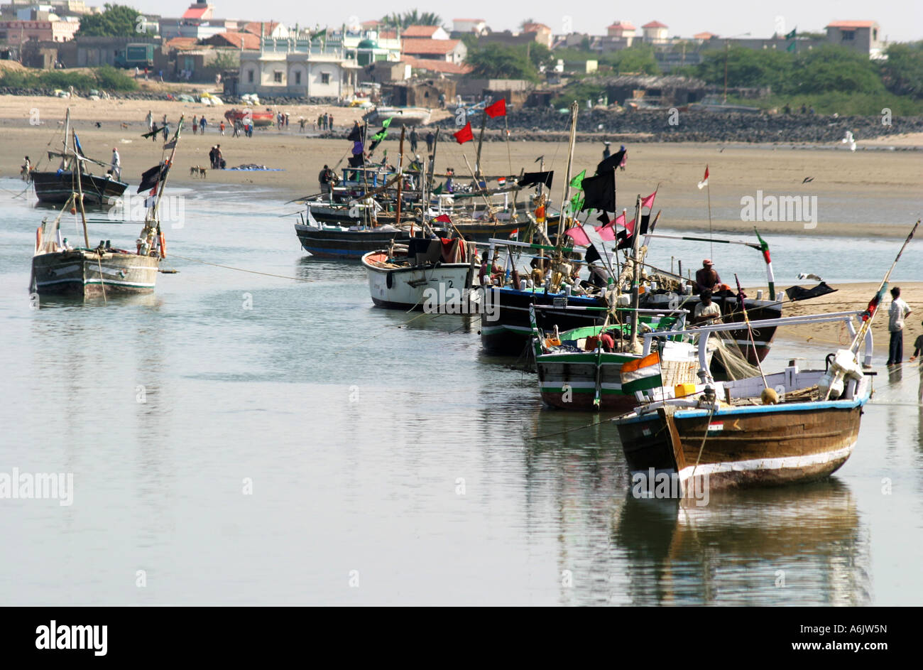 fishing fleet at Mandavi Port ,Gujarat ,India Stock Photo - Alamy