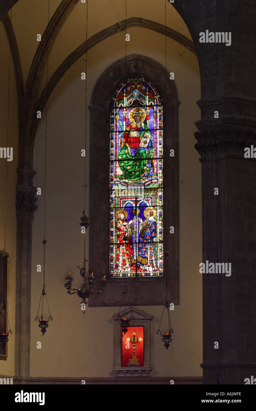 Stained glass duomo florence italy hi-res stock photography and images ...