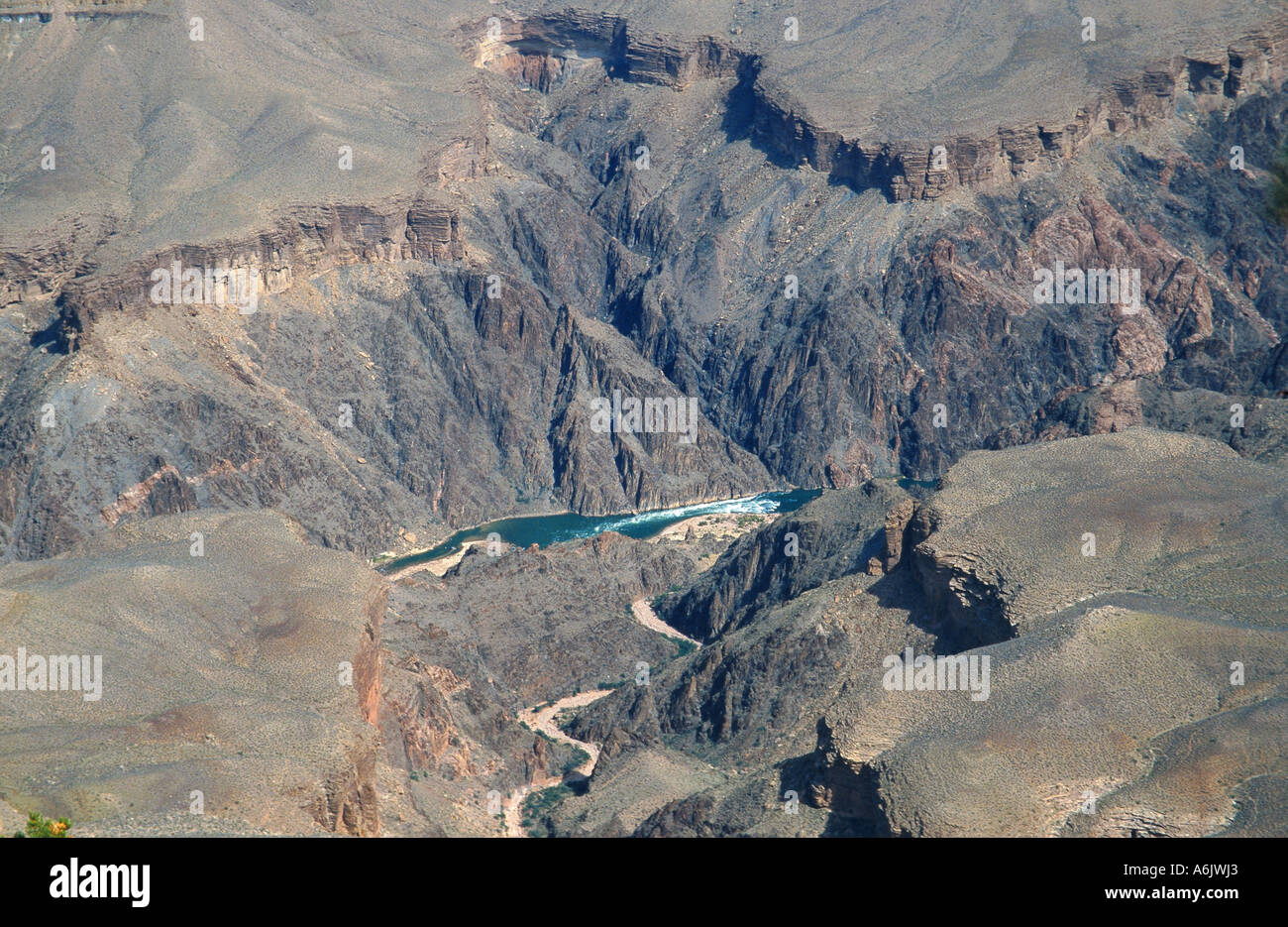 Grand Canyon, view down to colorado river, USA, Arizona Stock Photo - Alamy