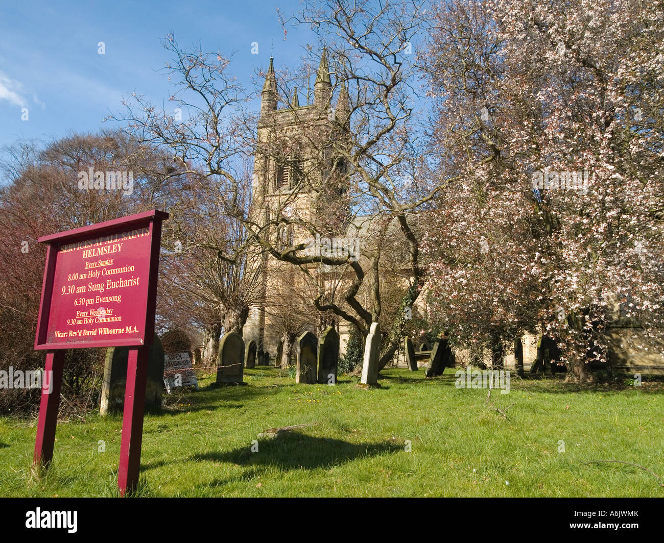 All Saints church Helmsley, North Yorkshire England in spring Stock ...