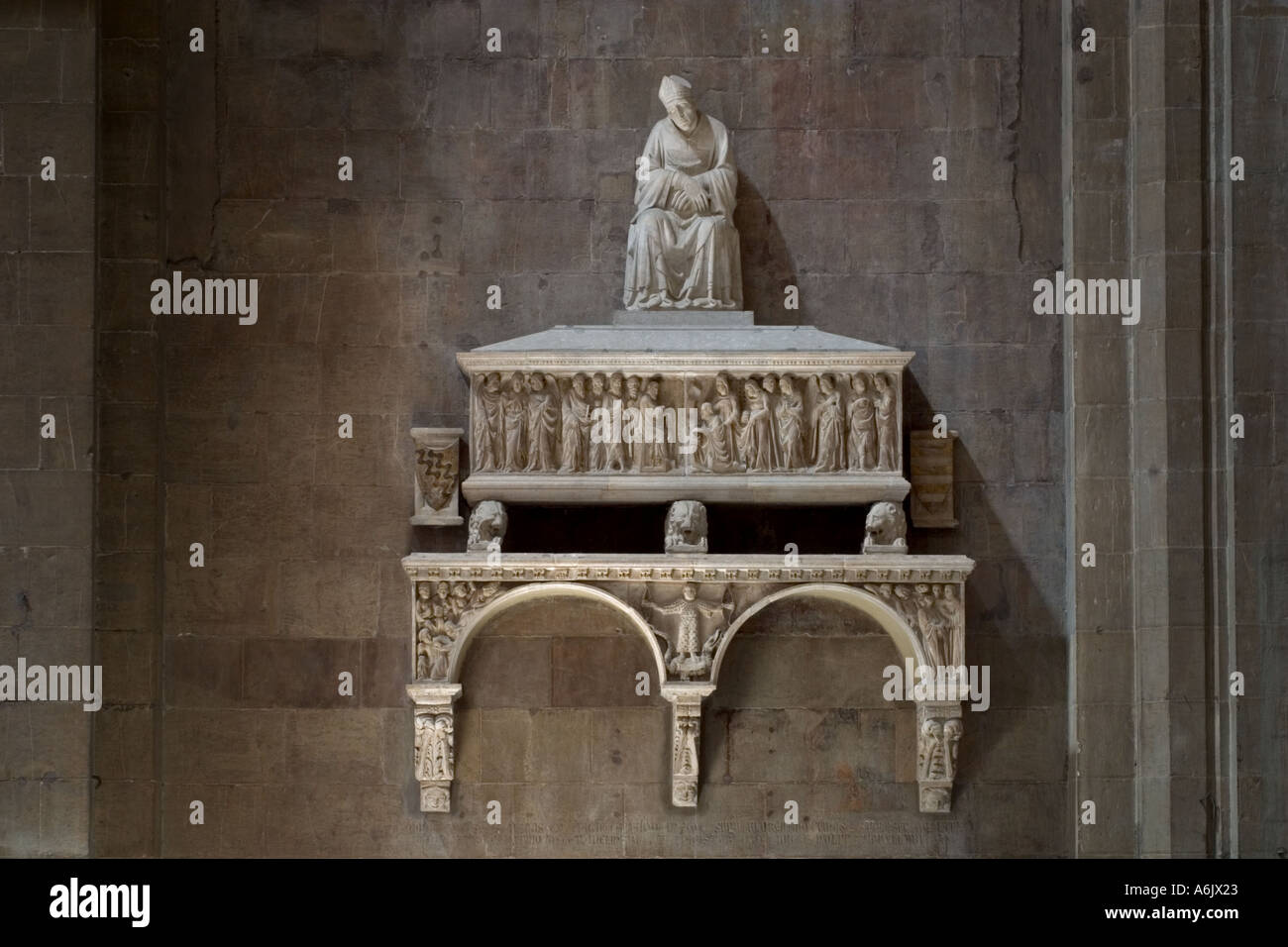 Florence cathedral interior Tuscany Italy Michelangelo sculpture Stock ...