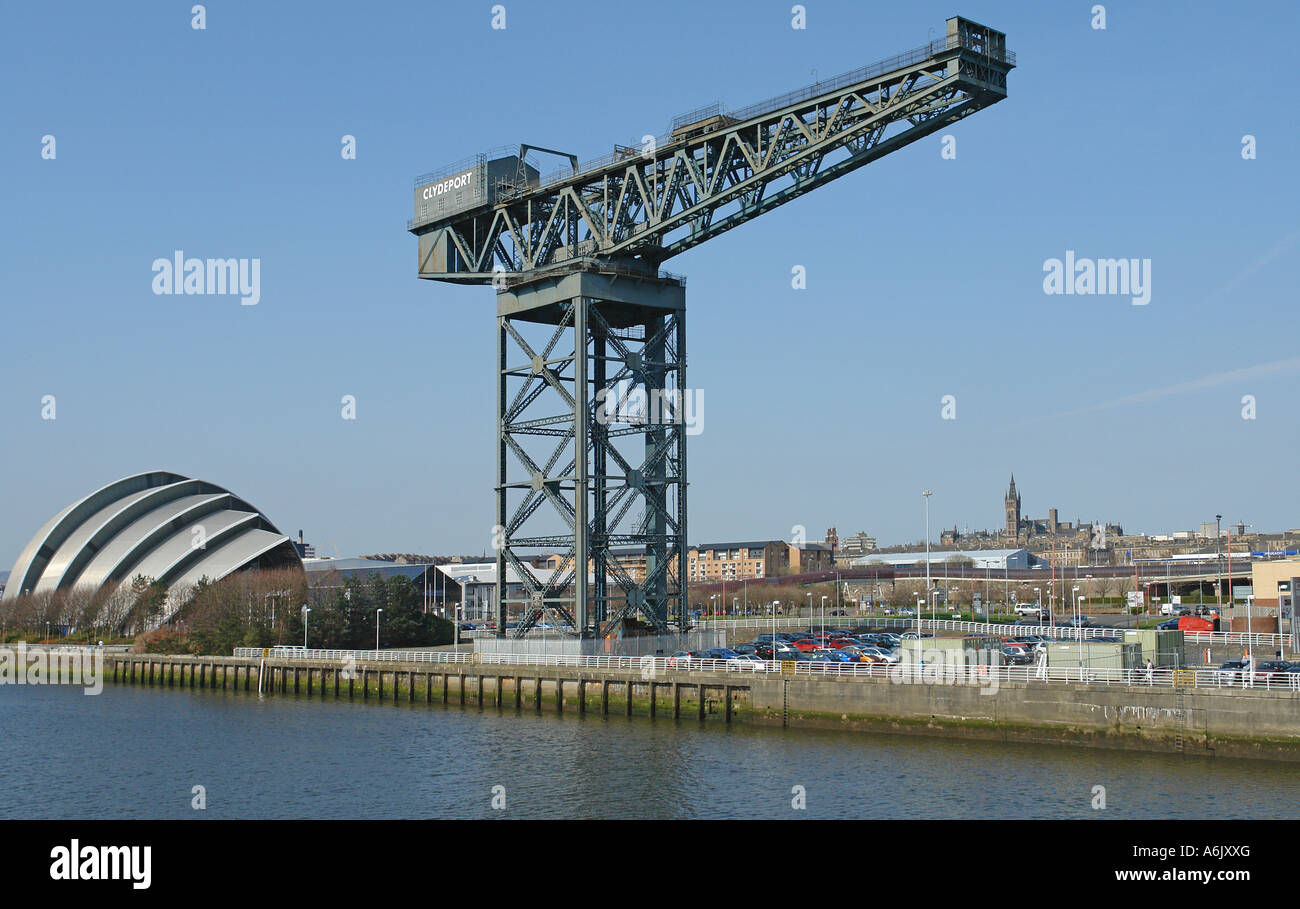 Iconic River Clyde Finnieston Crane and the Clyde Auditorium at ...