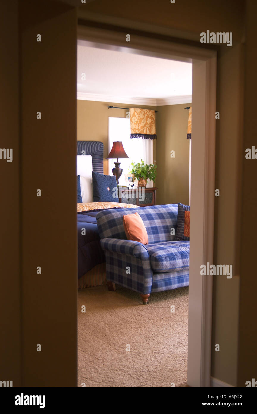 bedroom enterance through hallway Stock Photo - Alamy