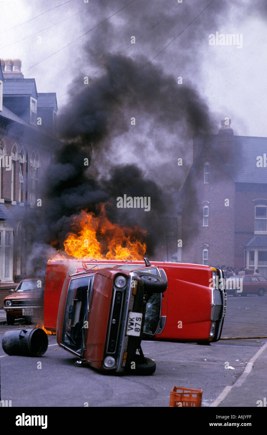 Handsworth Riots, Birmingham, England. 1985 The second Handsworth riots ...