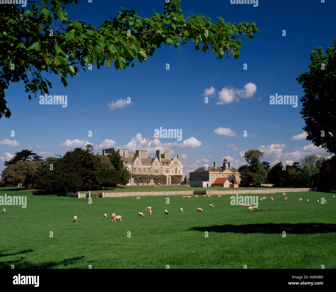 Lilford Hall Northamptonshire England UK Stock Photo - Alamy