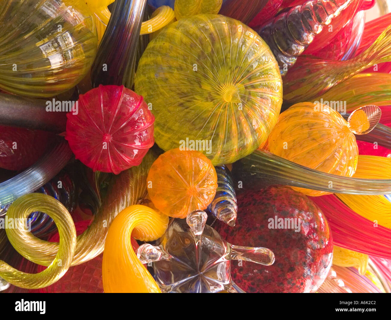 Colorful glassworks grouped together Stock Photo - Alamy