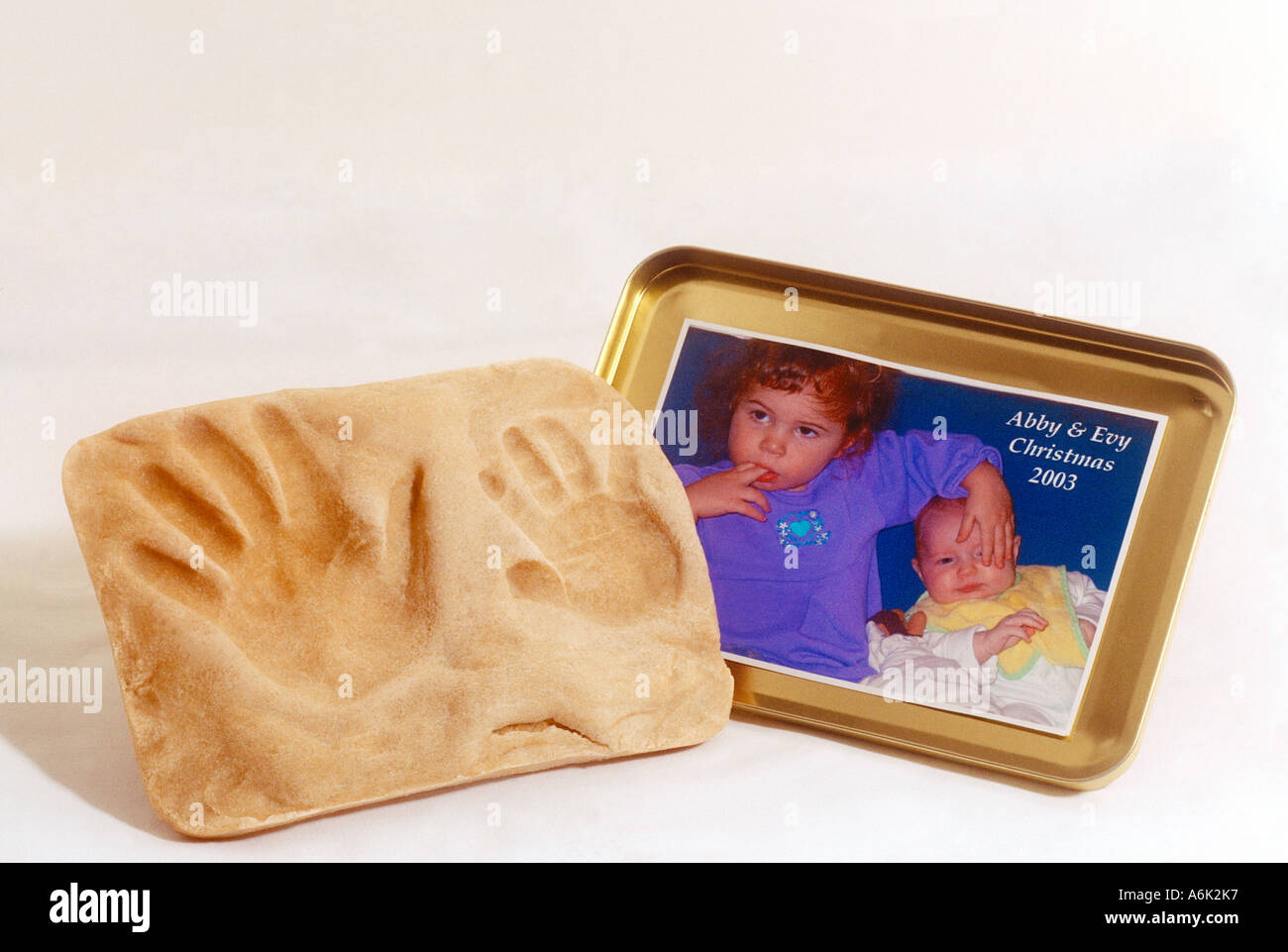 Keepsake - Hand Prints of 3 Month Old Baby & 2 Year Old Sisters USA ...