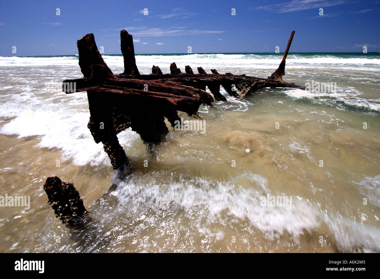 WRECK OF THE SS DICKY SUNSHINE COAST QUEENSLAND AUSTRALIA HORIZONTAL ...