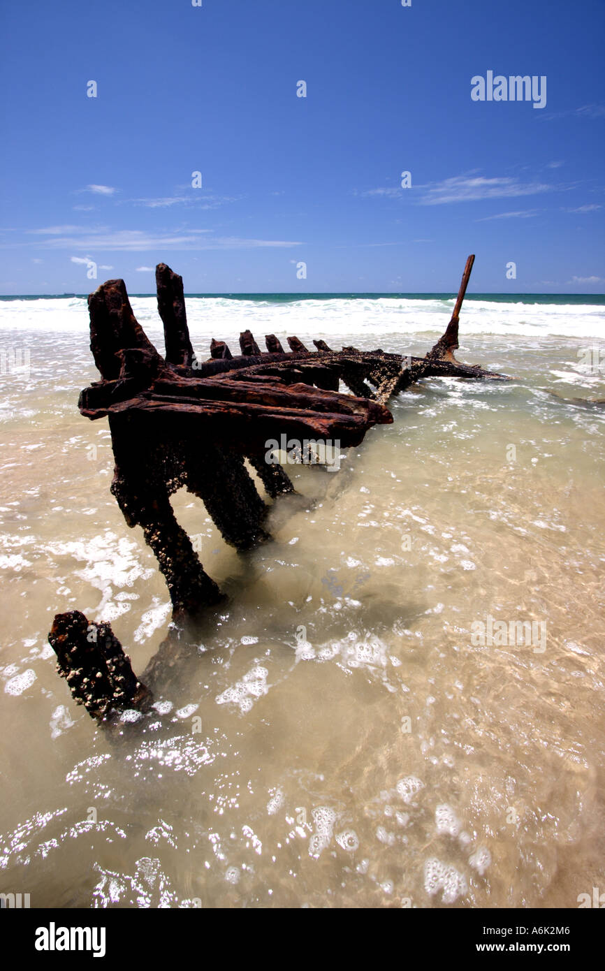 WRECK OF THE SS DICKY SUNSHINE COAST QUEENSLAND AUSTRALIA VERTICAL ...