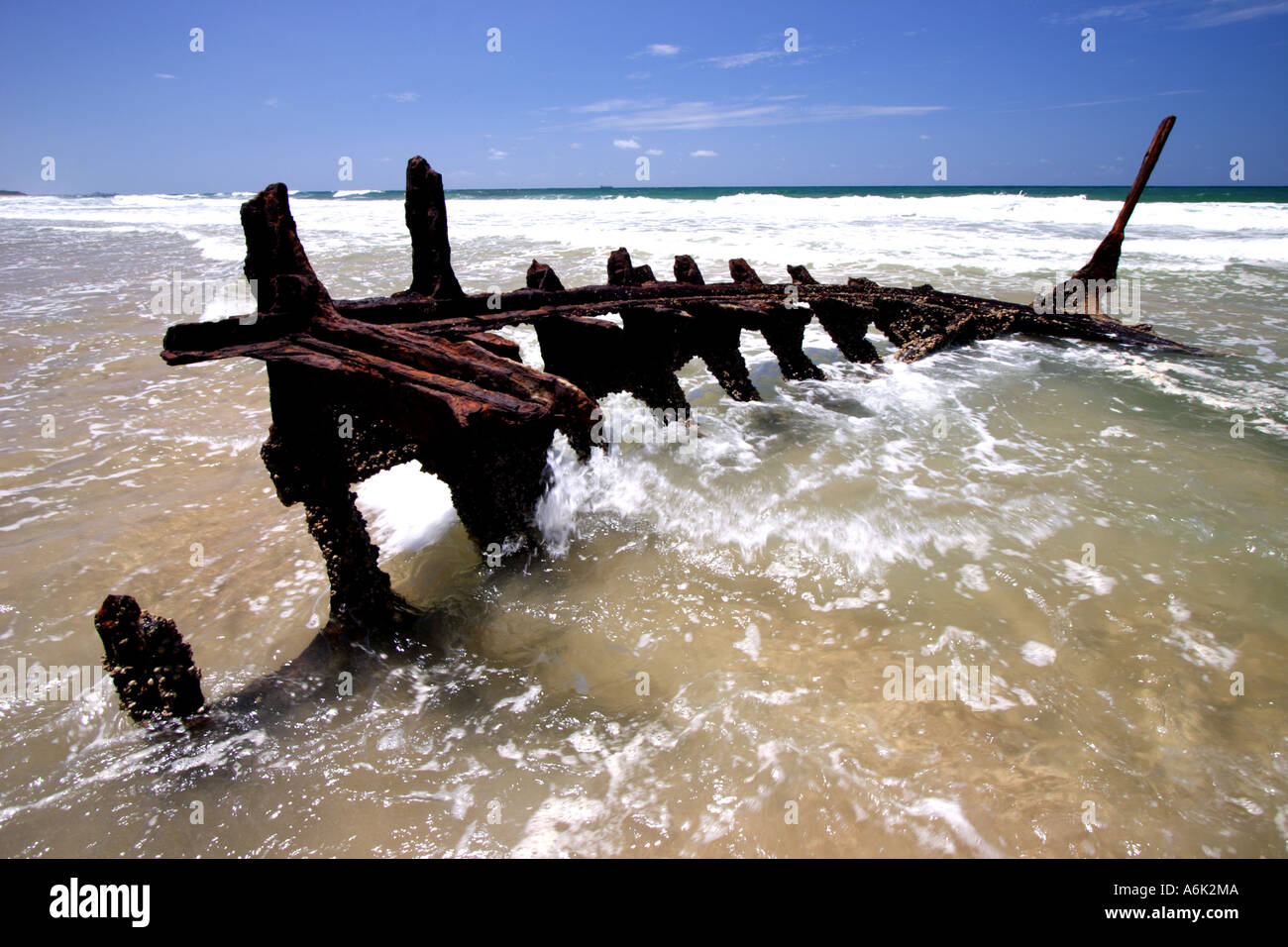WRECK OF THE SS DICKY SUNSHINE COAST QUEENSLAND AUSTRALIA HORIZONTAL ...