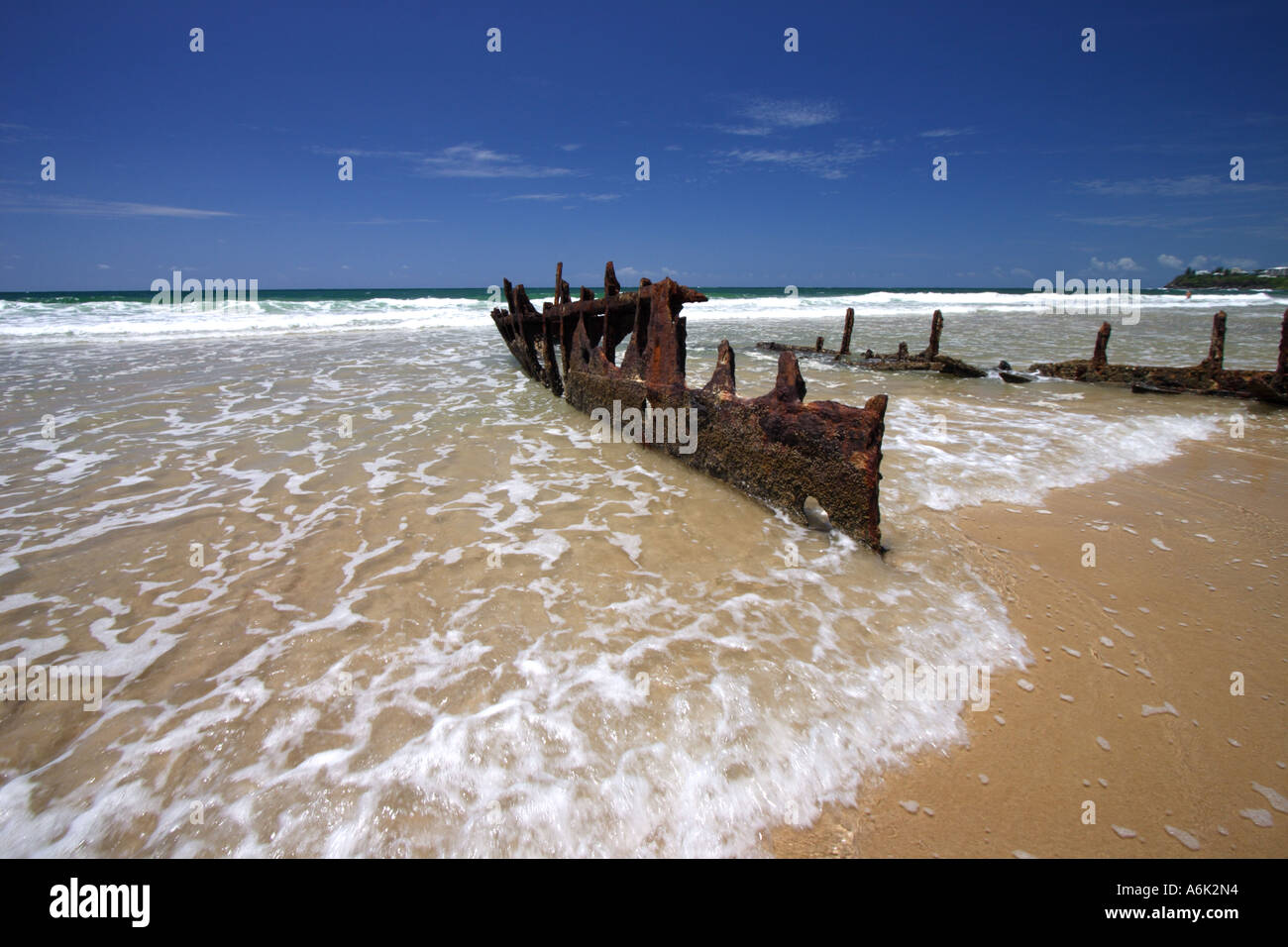WRECK OF THE SS DICKY SUNSHINE COAST QUEENSLAND AUSTRALIA HORIZONTAL ...