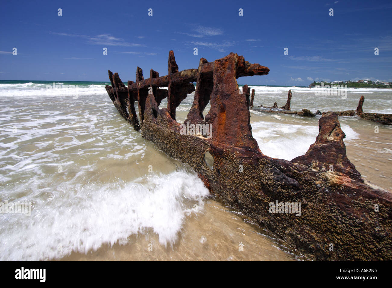 WRECK OF THE SS DICKY SUNSHINE COAST QUEENSLAND AUSTRALIA HORIZONTAL ...
