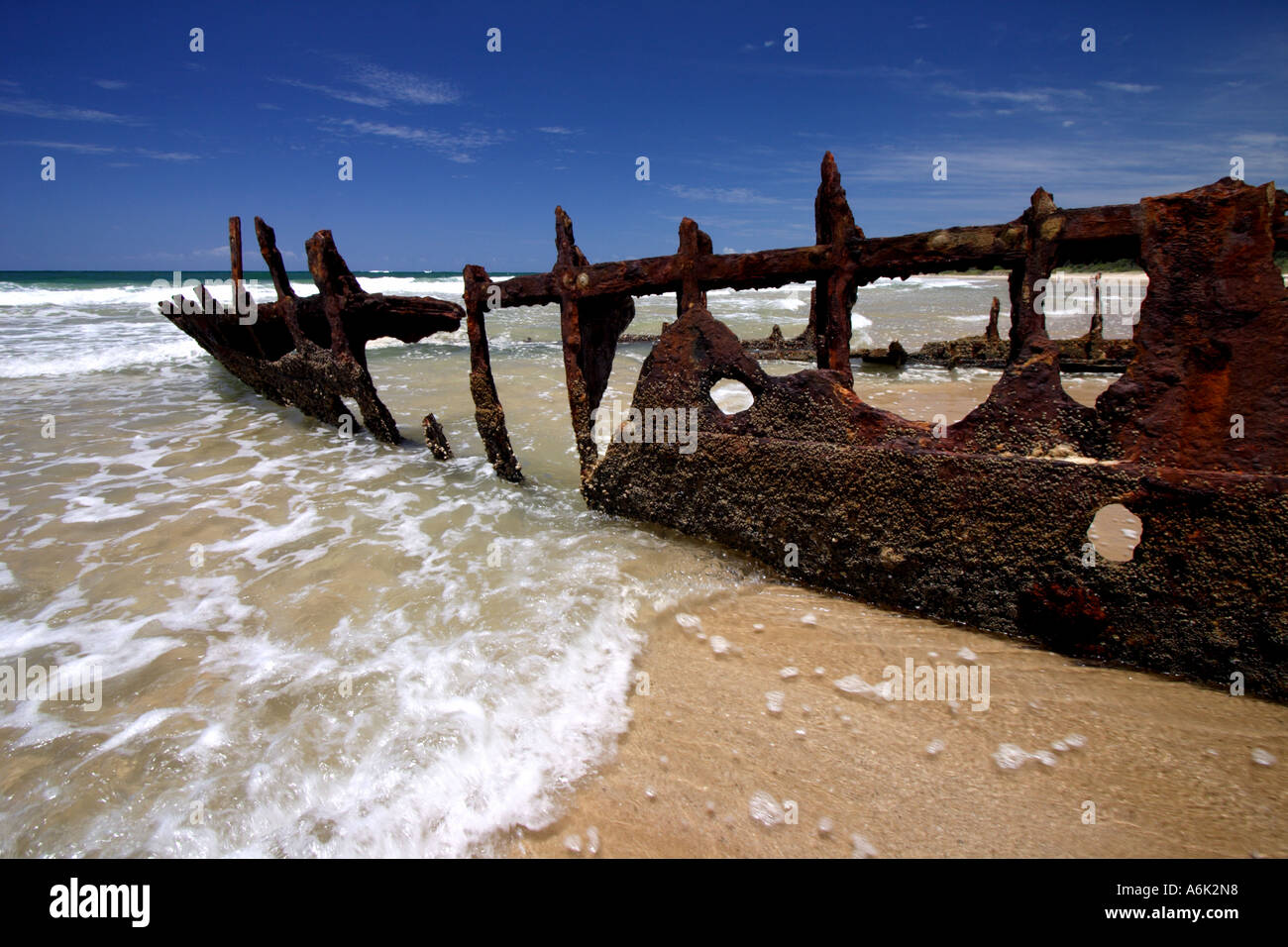 WRECK OF THE SS DICKY SUNSHINE COAST QUEENSLAND AUSTRALIA HORIZONTAL ...