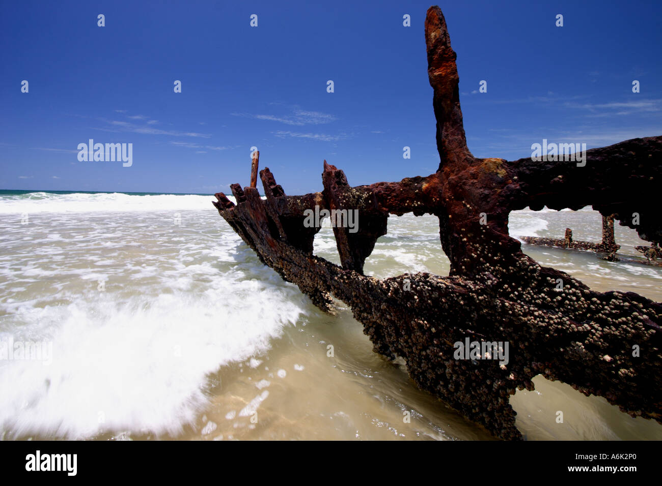 WRECK OF THE SS DICKY SUNSHINE COAST QUEENSLAND AUSTRALIA HORIZONTAL ...