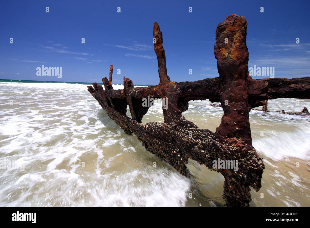 WRECK OF THE SS DICKY SUNSHINE COAST QUEENSLAND AUSTRALIA HORIZONTAL ...