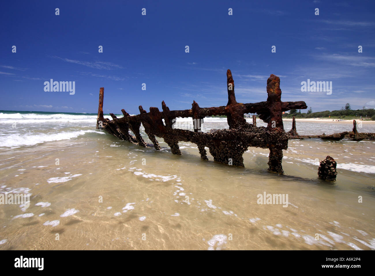 WRECK OF THE SS DICKY SUNSHINE COAST QUEENSLAND AUSTRALIA HORIZONTAL ...
