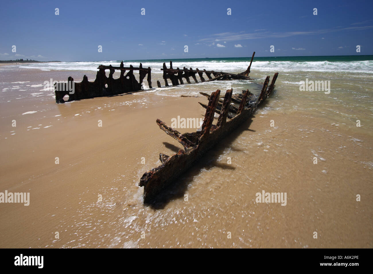 WRECK OF THE SS DICKY SUNSHINE COAST QUEENSLAND AUSTRALIA HORIZONTAL ...
