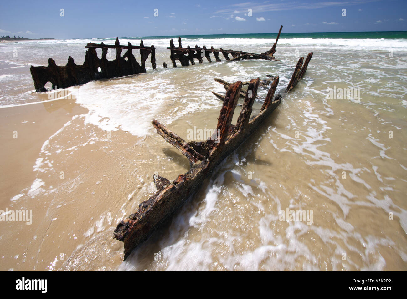 WRECK OF THE SS DICKY SUNSHINE COAST QUEENSLAND AUSTRALIA HORIZONTAL ...