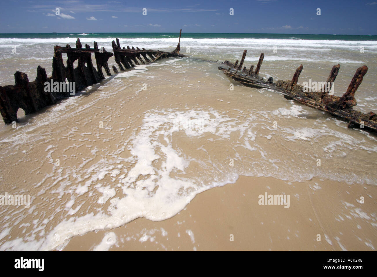 WRECK OF THE SS DICKY SUNSHINE COAST QUEENSLAND AUSTRALIA HORIZONTAL ...