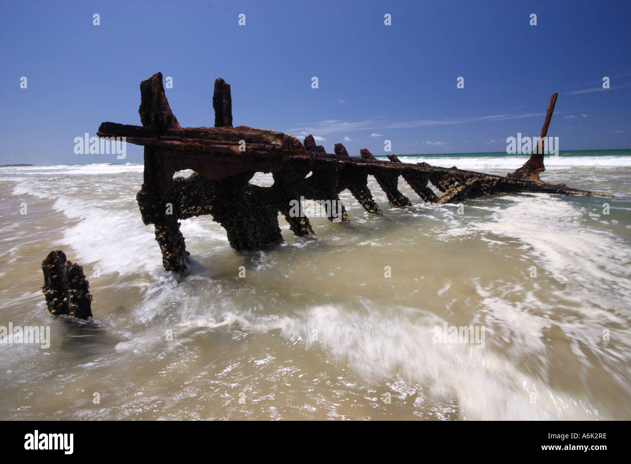 WRECK OF THE SS DICKY SUNSHINE COAST QUEENSLAND AUSTRALIA HORIZONTAL ...