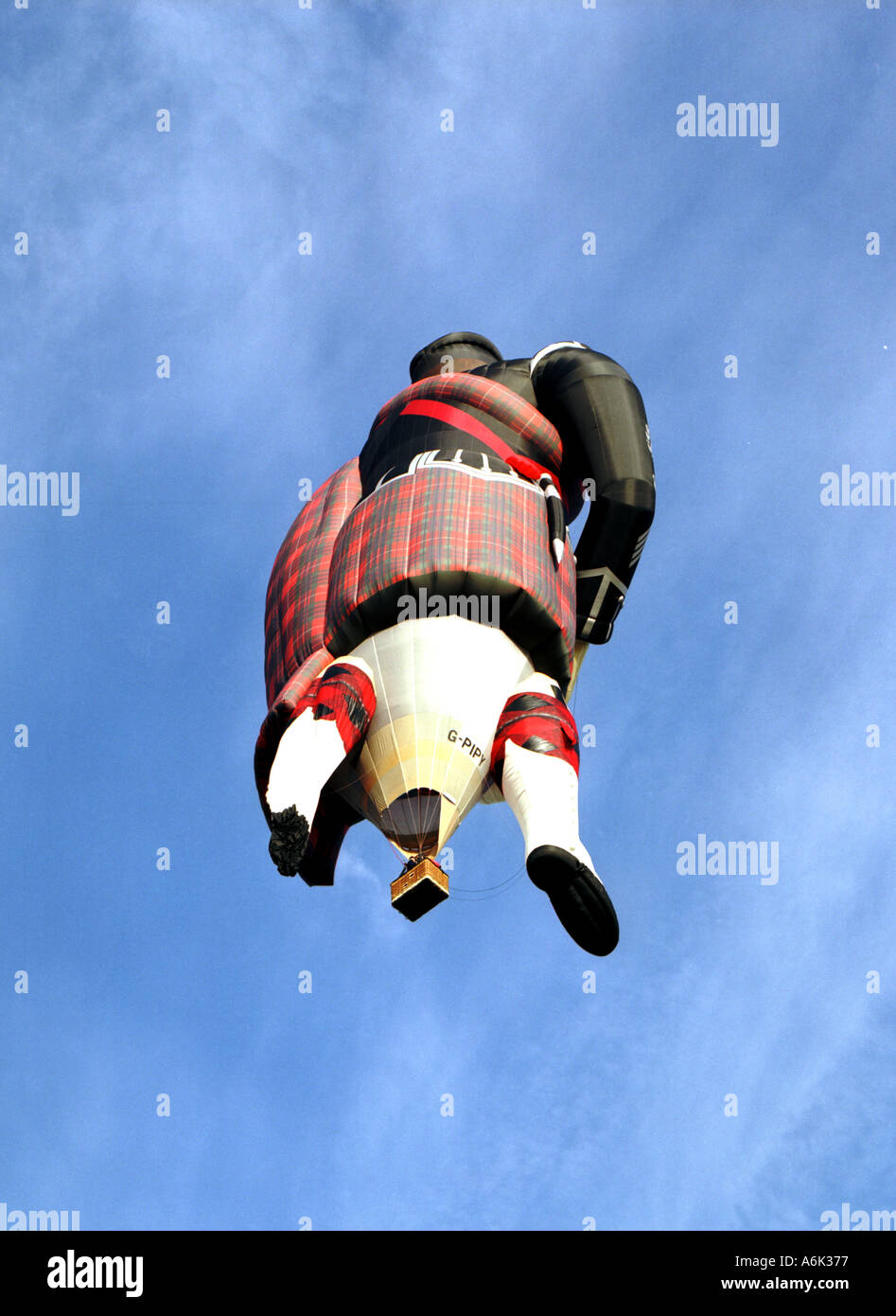 Scottish Piper Balloon 2 Stock Photo - Alamy