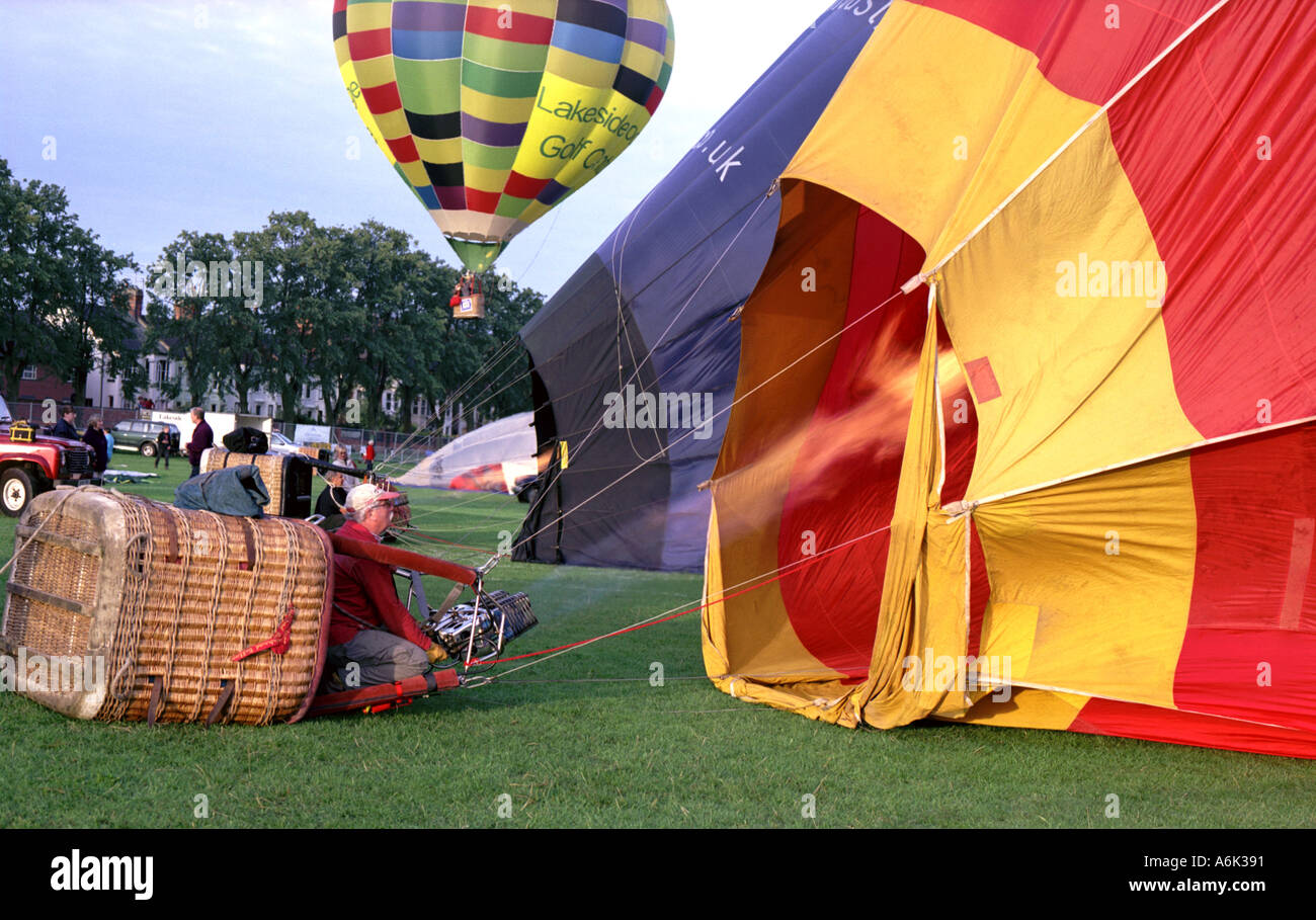 Hot Air Balloon Take Off Stock Photo - Alamy