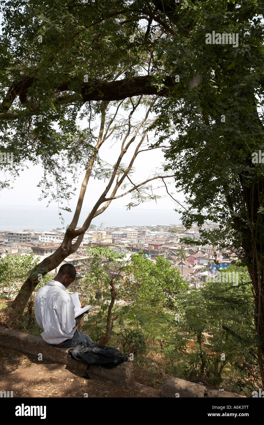 View over Freetown Sierra Leone, Africa Stock Photo - Alamy