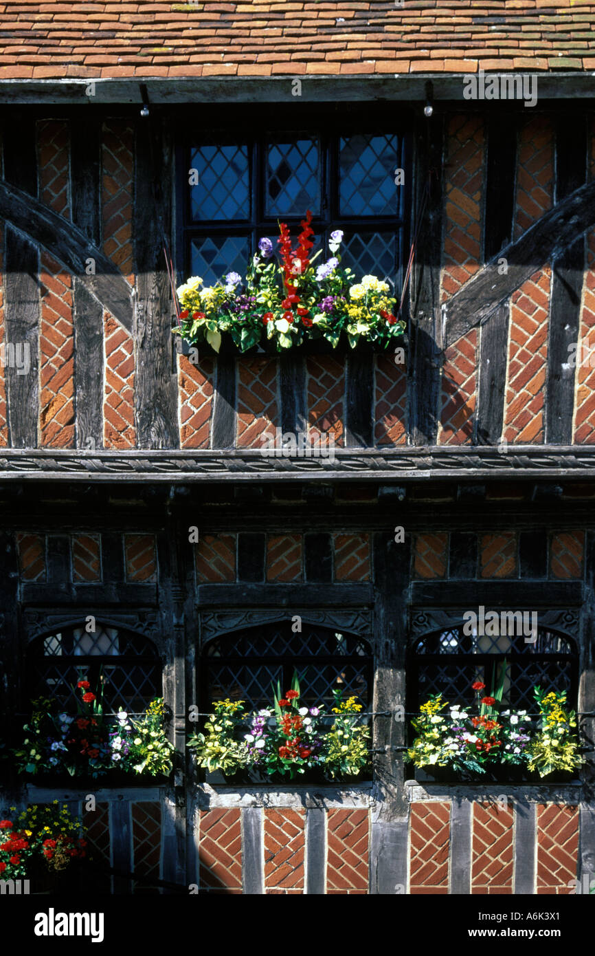 Window Boxes on a Tudor House Suffolk, England Stock Photo - Alamy