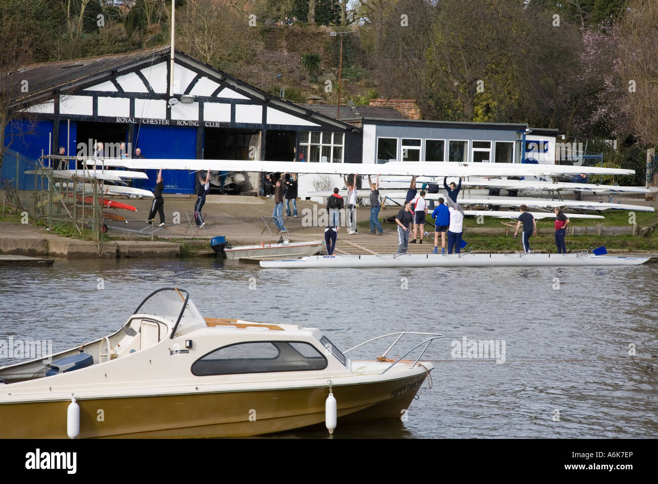 Chester rowing club Stock Photo - Alamy