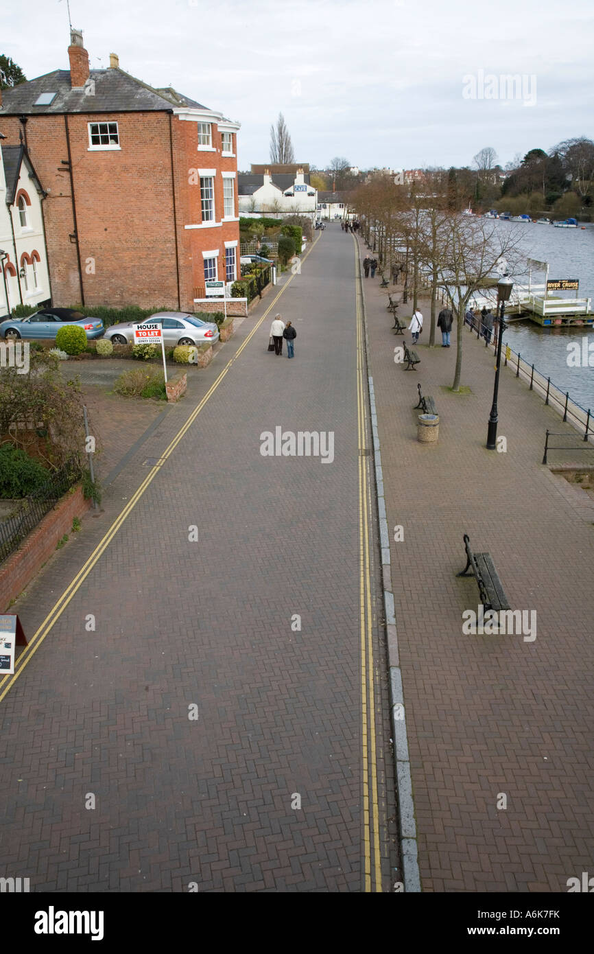 View of Chester Groves from the suspension bridge Stock Photo - Alamy