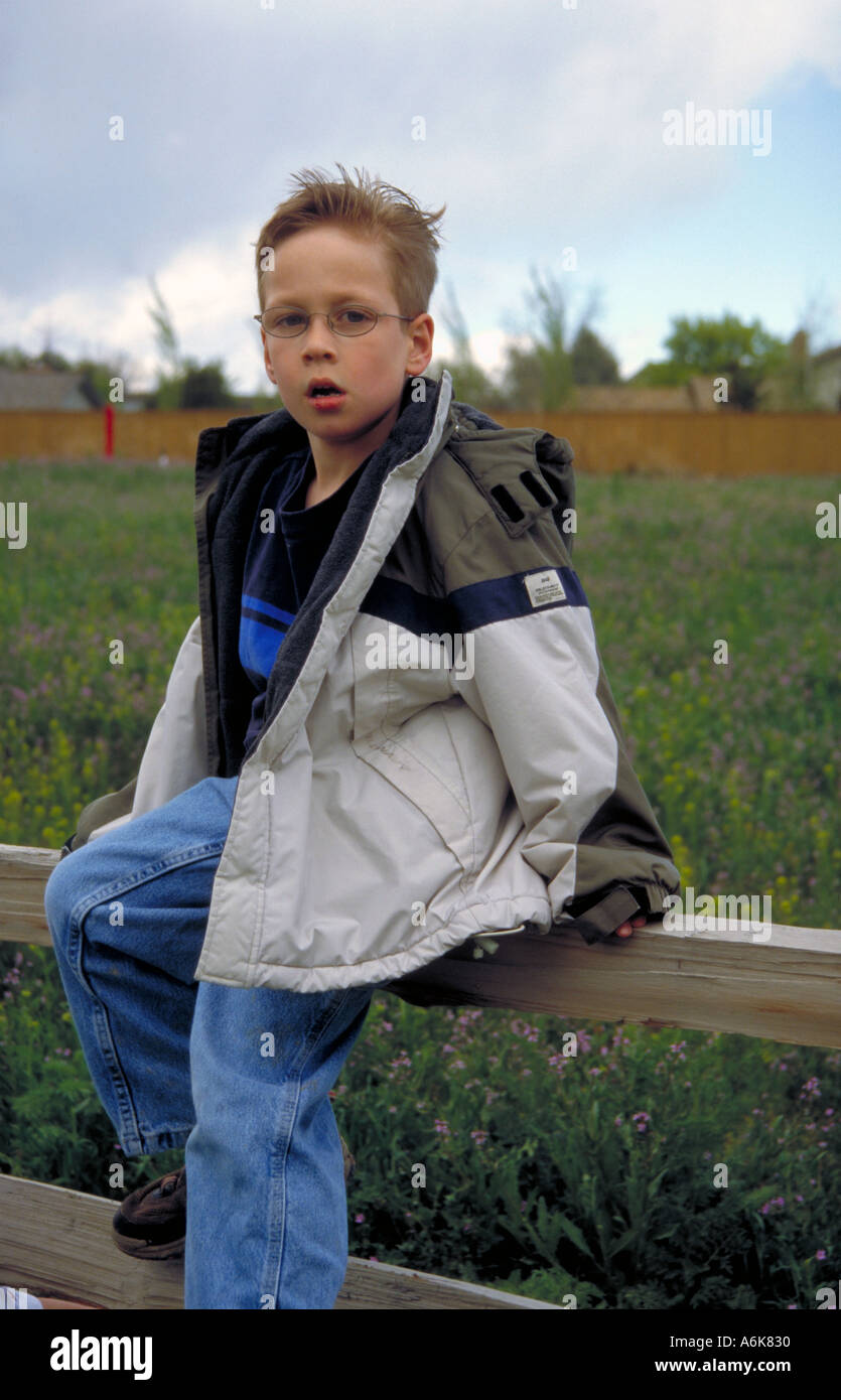 Boy Outdoor Portrait Stock Photo - Alamy