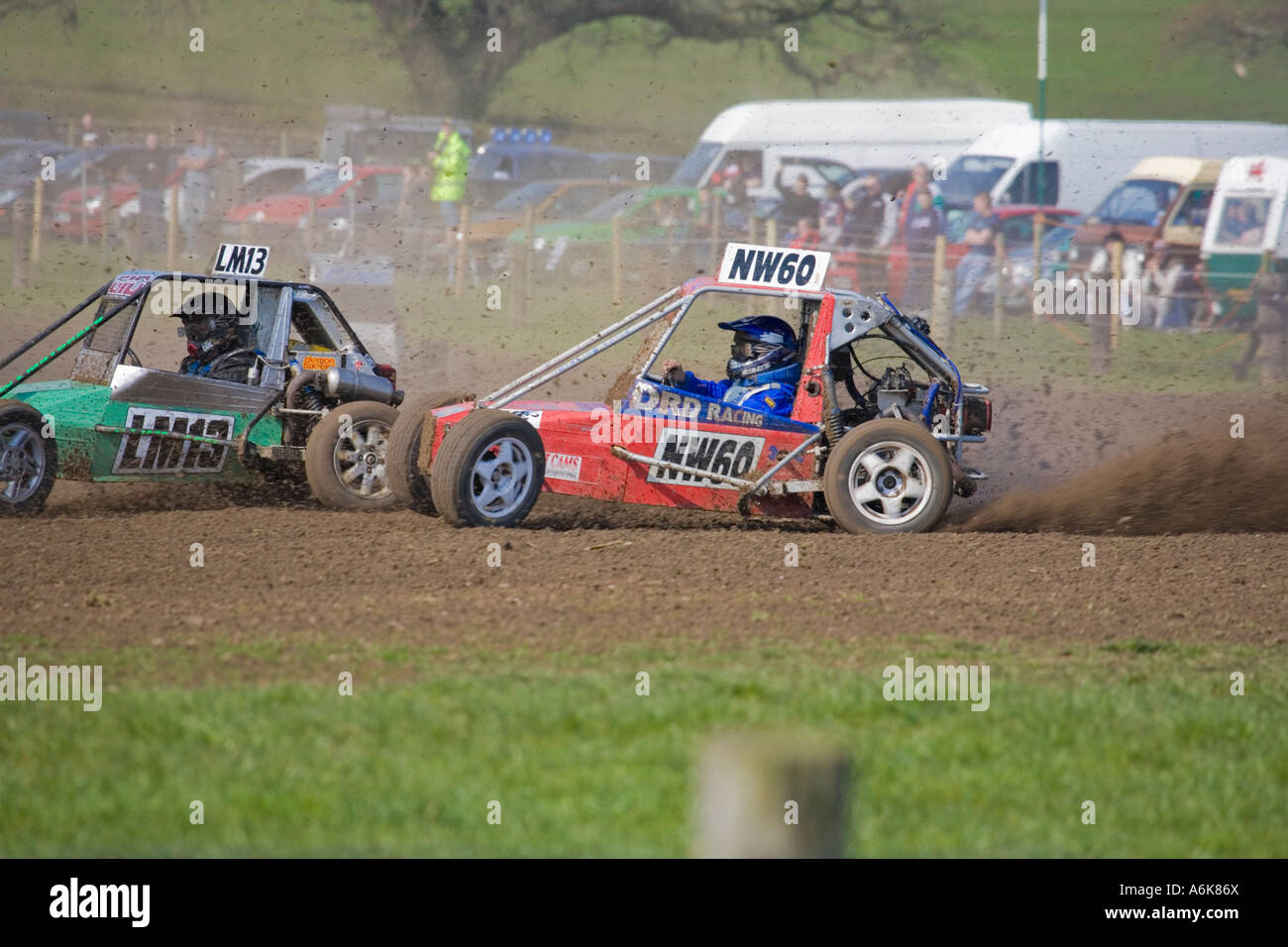 Autograss racing from the north Wales Autograss club, Broughton near ...