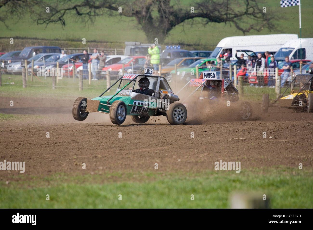 Autograss racing from the north Wales Autograss club, Broughton near ...