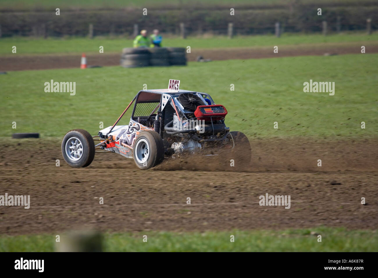 Autograss racing from the north Wales Autograss club, Broughton near ...