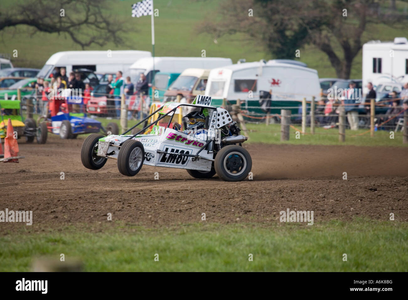 Autograss racing from the north Wales Autograss club, Broughton near ...