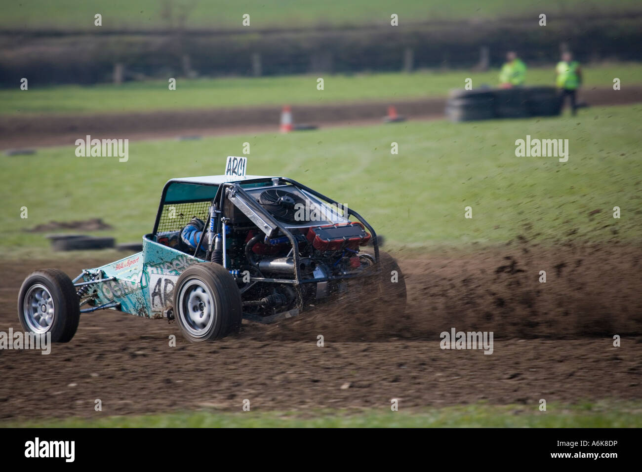Autograss racing from the north Wales Autograss club, Broughton near ...