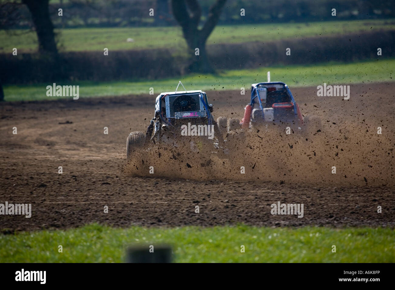 Autograss racing from the north Wales Autograss club, Broughton near ...