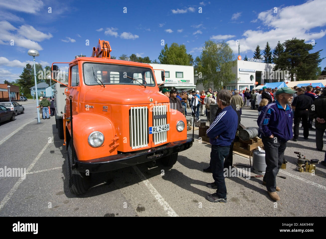 old Scania truck on display, Sotkamo Finland Stock Photo - Alamy