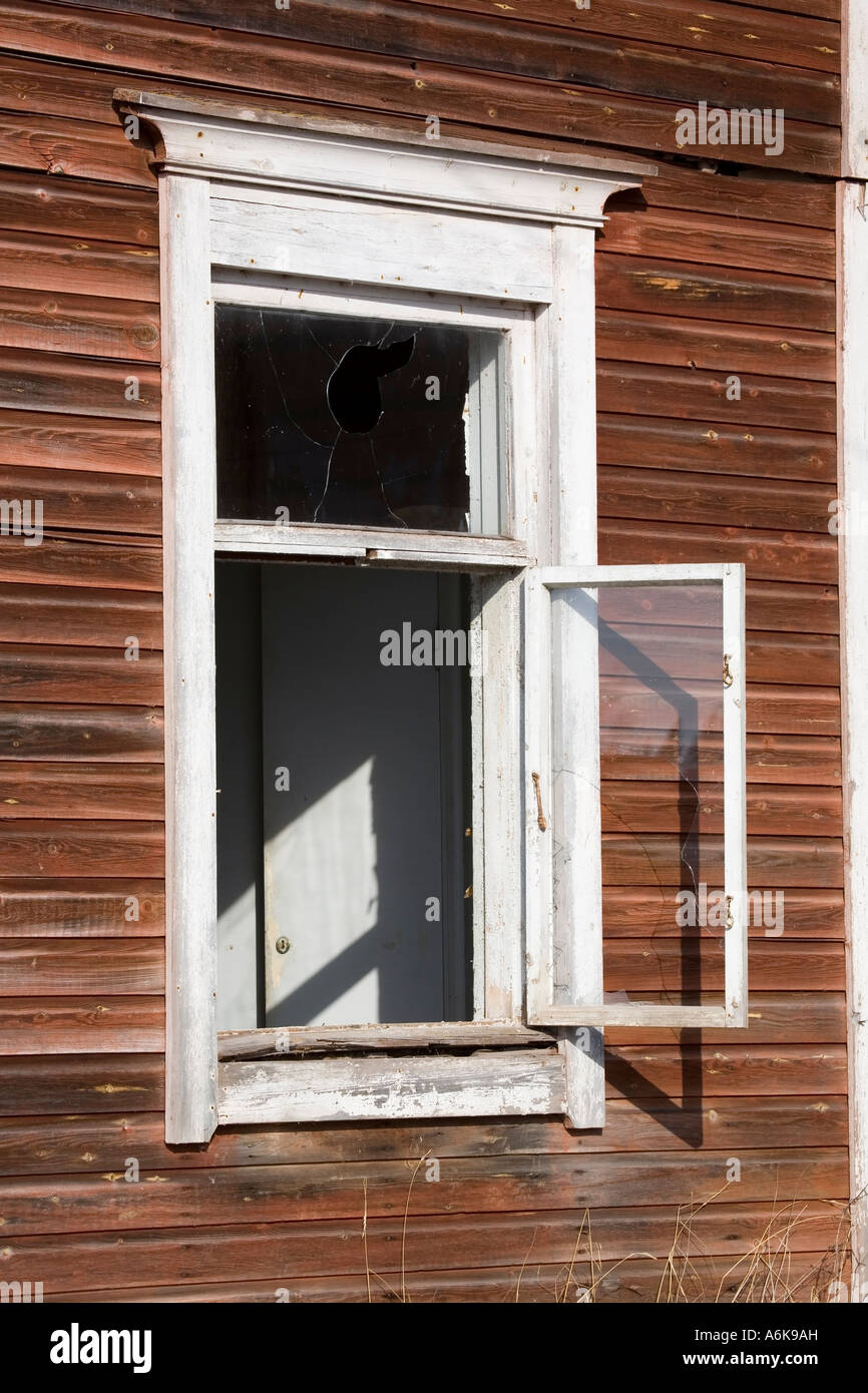 window of a deserted house Stock Photo - Alamy