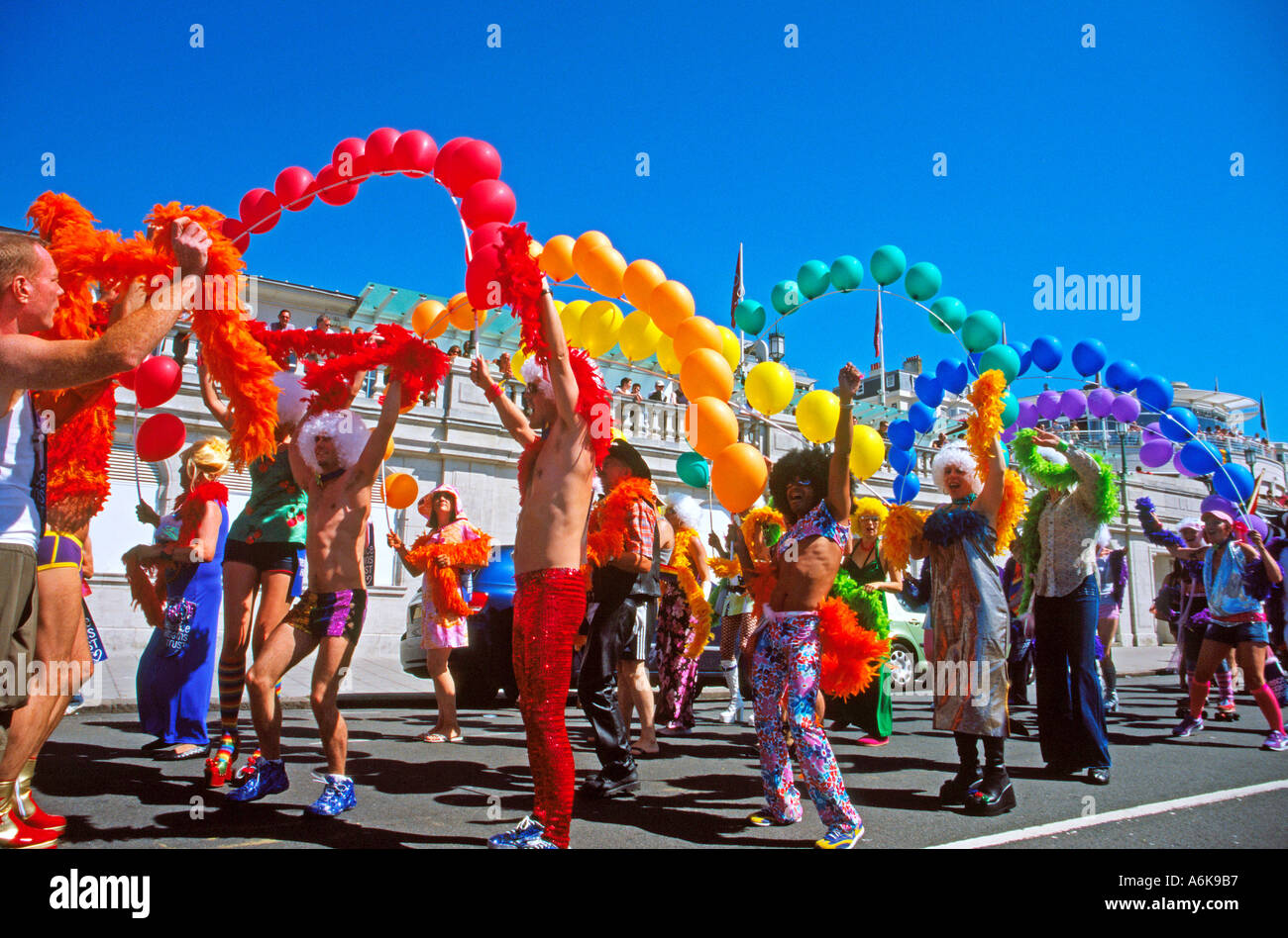 Brighton pride procession hi-res stock photography and images - Alamy