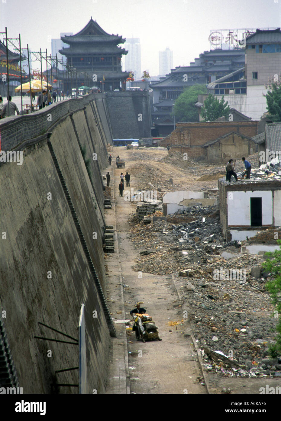 City Walls Xi'an Xian Great Ancient Capital of China Shaanxi Chinese ...