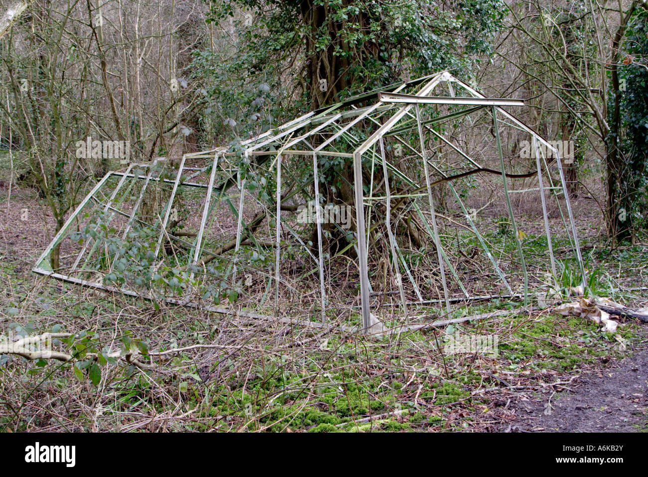 Wrecked greenhouse hi-res stock photography and images - Alamy