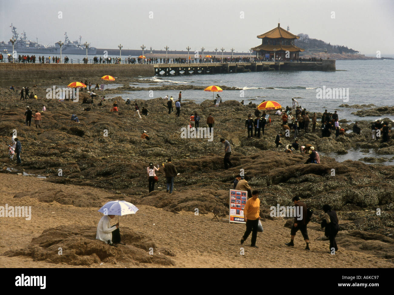 Little Qingdao Island No. 1 Beach Yellow Sea Qingdao Bay Shandong ...