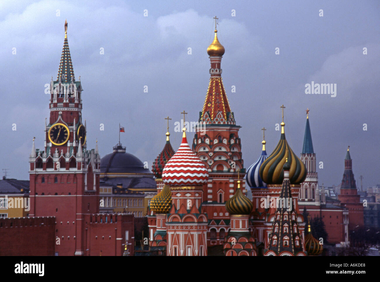 Spasskaya Tower & Cathedral of Saint Basil the Blessed St. Basil's Red ...